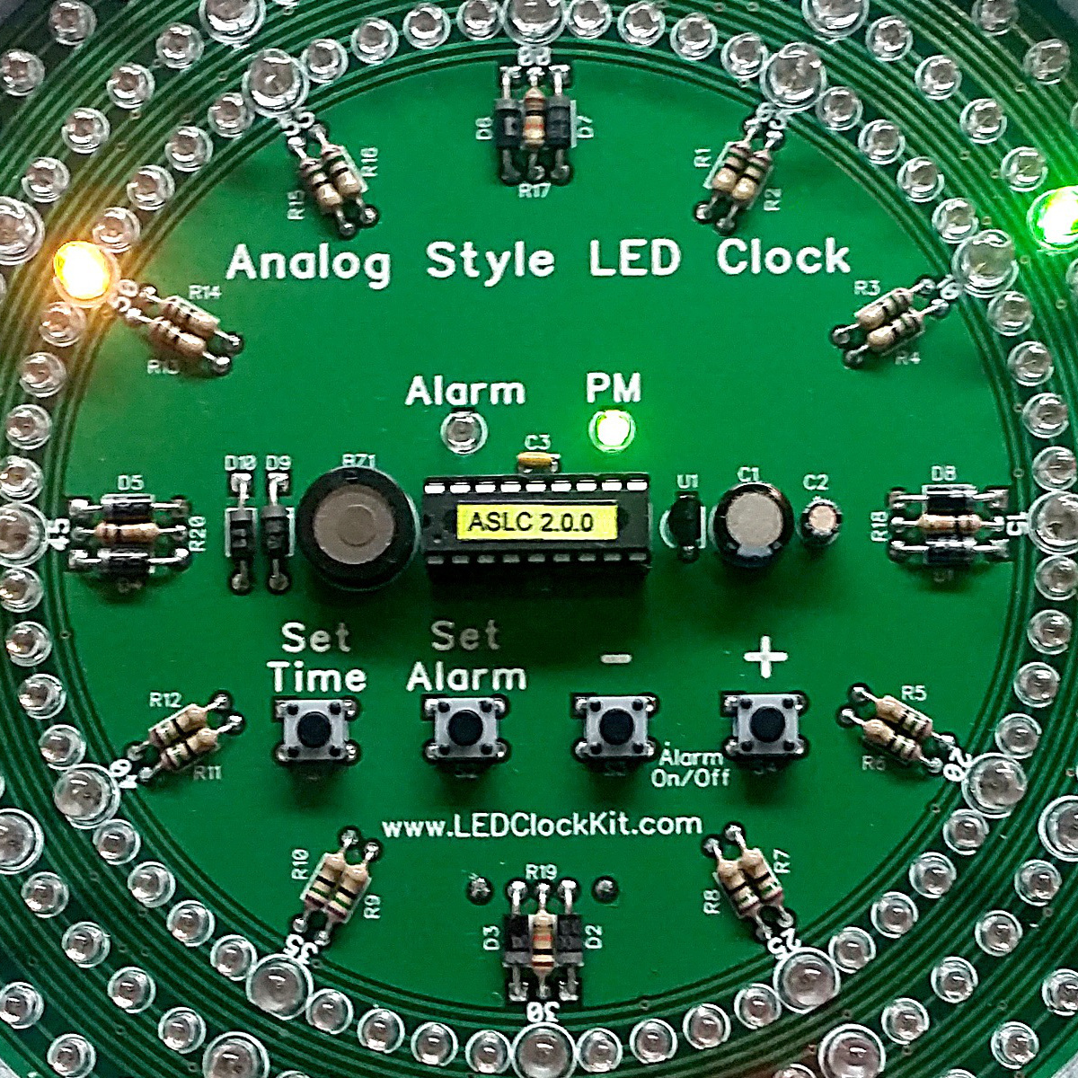 Analog Style Led Clock Kit Led Clock Kit